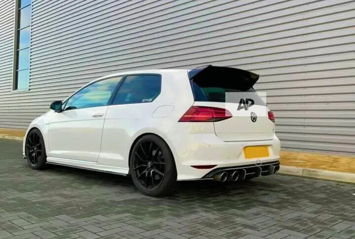 VW Golf R GTI GTD OSIR Style Gloss Black Rear Roof Spoiler Boot Wing ...