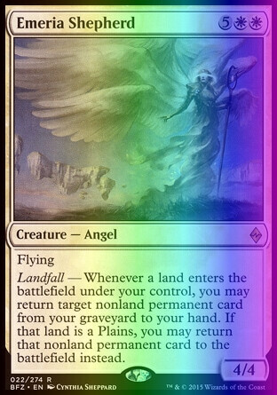 MTG Magic the Gathering Emeria Shepherd (22/313) Battle for Zendikar NM ...