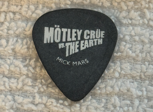 Motley Crue Mick Mars Signature Stage Guitar Pick 1997 - 1998 Tour ...