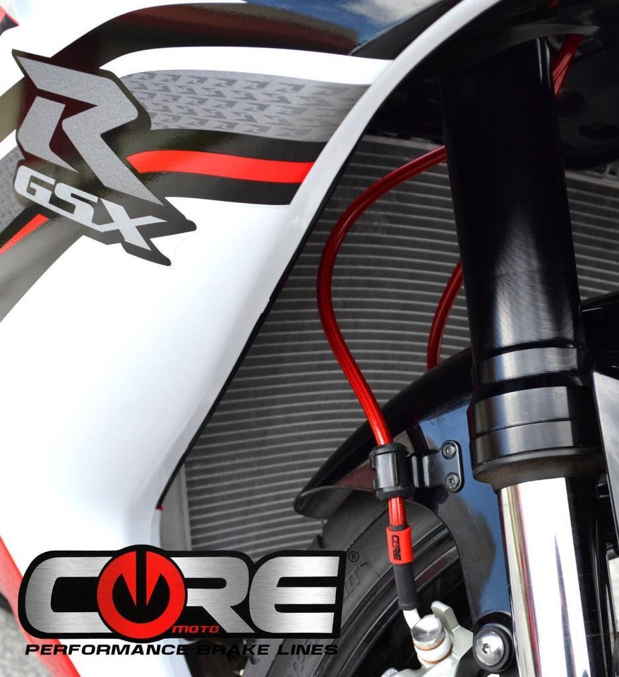 Yamaha R6 R6R Brake Lines (Non-ABS) 2006-2016 2017 2018 Front Rear Red ...