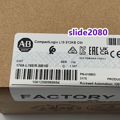 New Factory Sealed AB 1769-L18ER-BB1B SER C CompactLogix L18 512KB ...