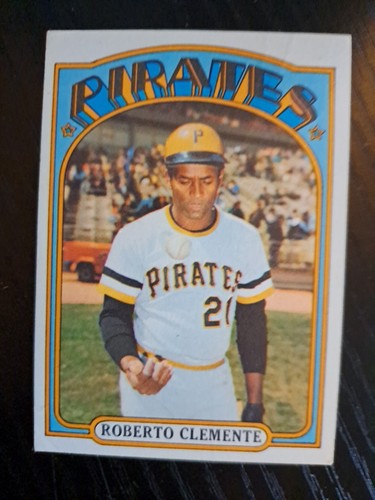 1972 tops baseball card Roberto Clemente Pittsburgh Pirates number 309 ...