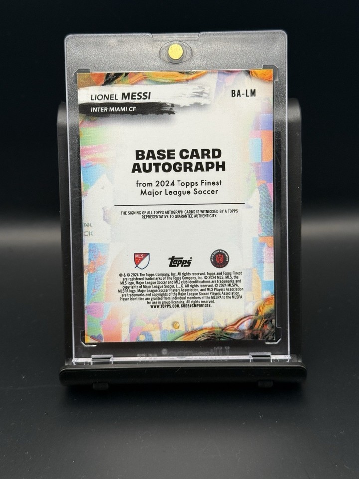2024 Topps Finest MLS Lionel Messi Auto Black Refractor /10 #BA-LM | eBay