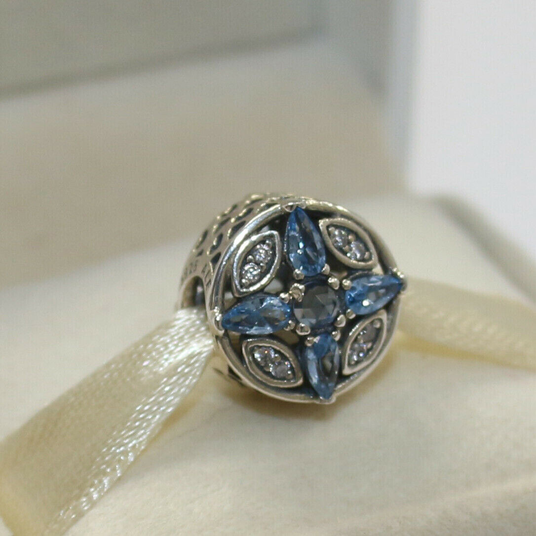 New Authentic Pandora Charm Patterns of Frost Sterling Silver ...