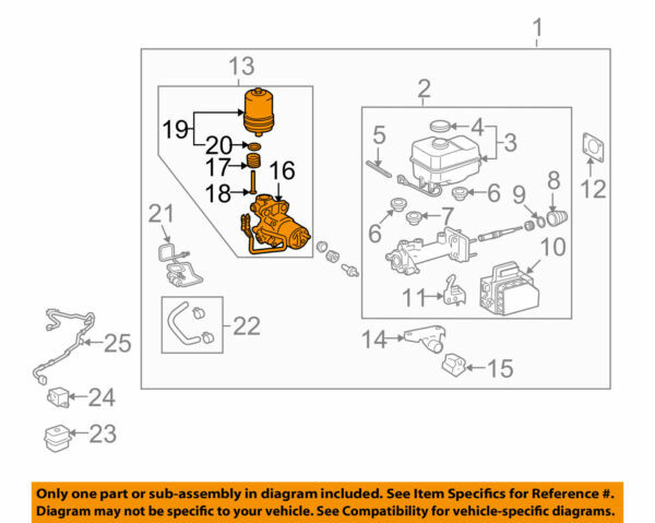 47070-60030 Toyota Pump ASSY Brake Booster W/accumulator 4707060030 ...