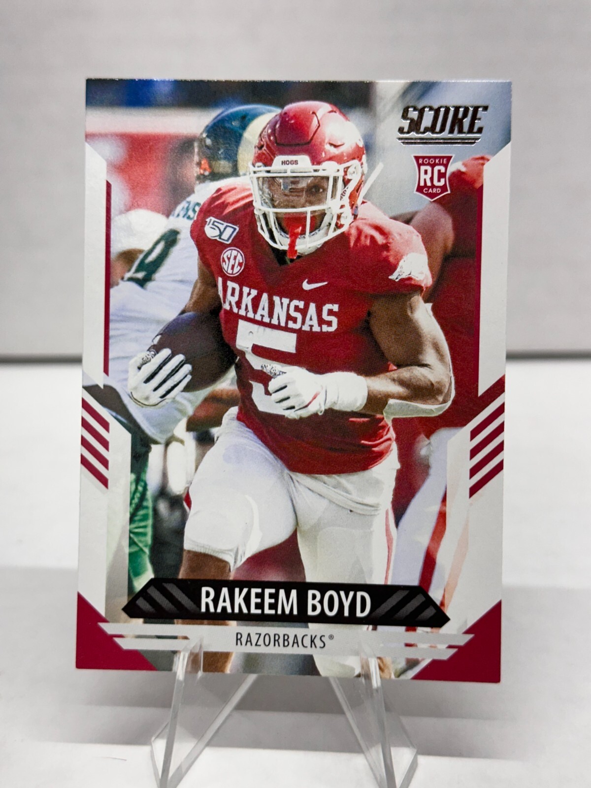 2021 Panini Score Football #379 Rakeem Boyd RC Arkansas Razorbacks ...