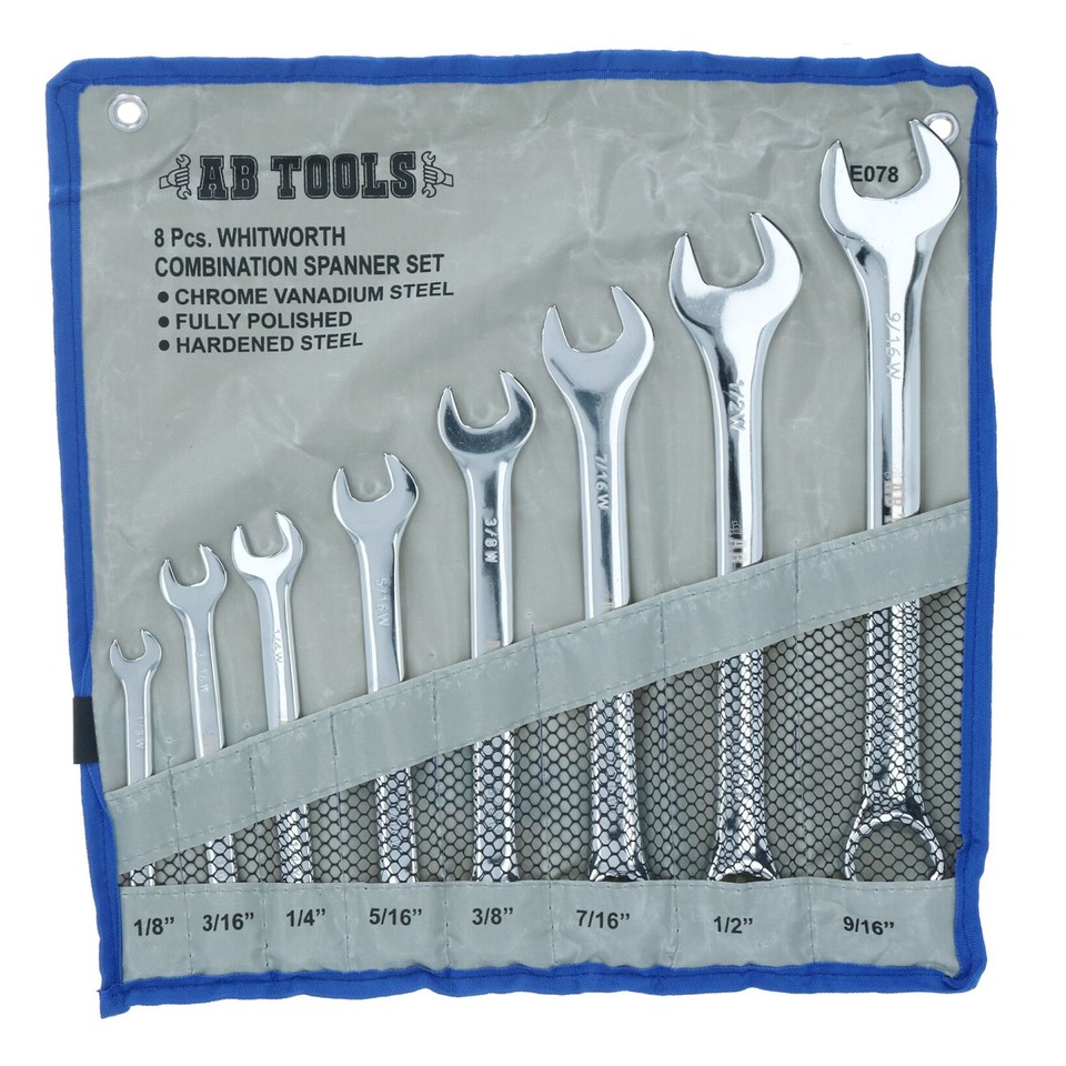 British Whitworth BSW Combination Wrench Spanner Open Ended / Ring Combo TE078 | eBay