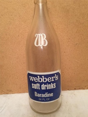 Scarce Vintage 1950/60s WEBBERS BARADINE 24oz Crown Seal Pyro Label ...