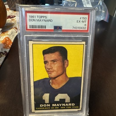1961 topps don maynard 150 PSA 6 | eBay