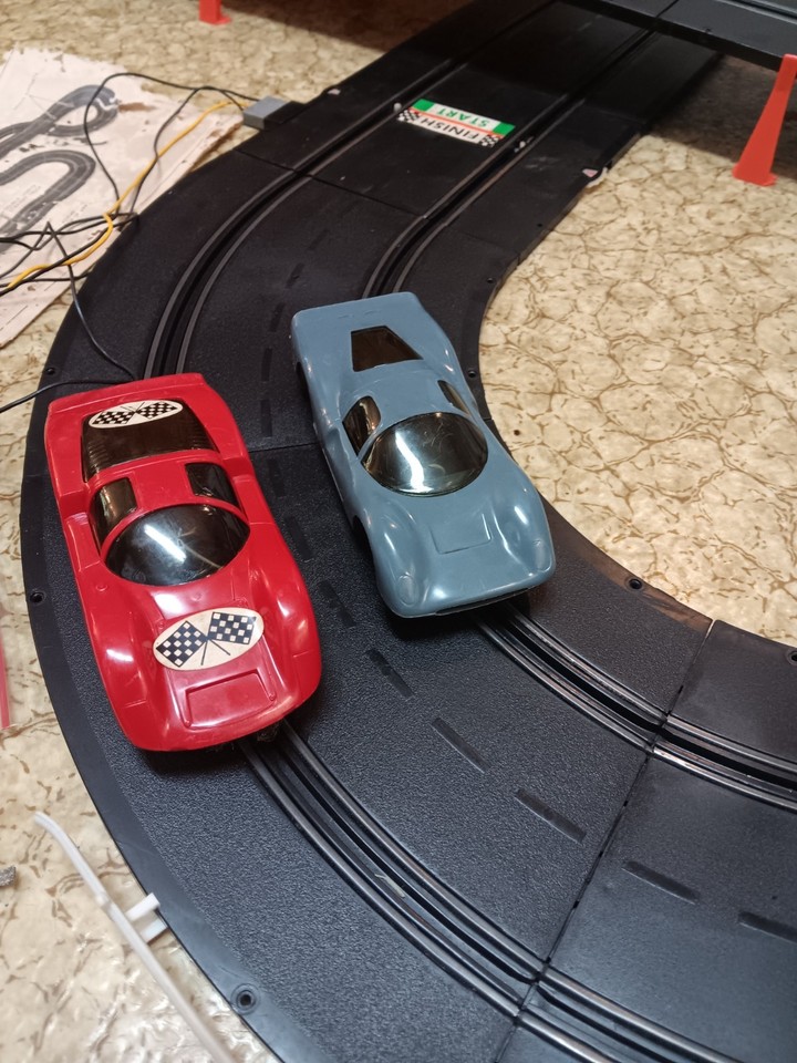 Vintage 1968 Eldon International 500 Slot Car Road Race Set 1/32 Works ...