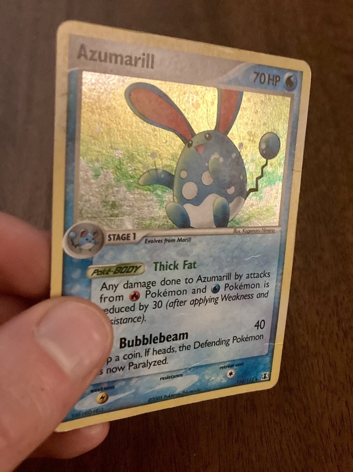 Pokemon Cards TGC: Azumarril 113/114 Delta Species Reverse Holo Rare ...