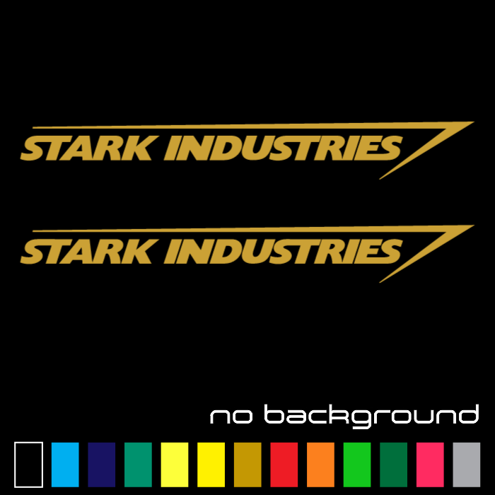 (2x) Stark Industries Sticker Vinyl Decal - Marvel Iron Man Avengers ...