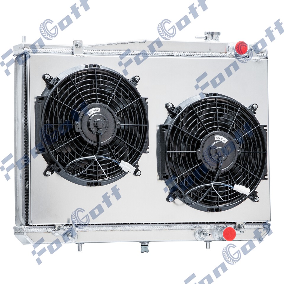 3 Rows Radiator Shroud Fan For 1998-2004 Nissan Frontier 2000-04 Xterra ...
