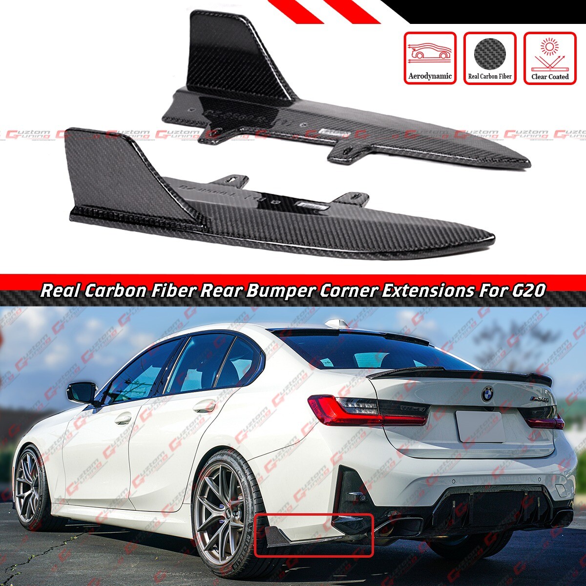 For 19-25 BMW G20 330i M340i M Sport Carbon | Grelly USA
