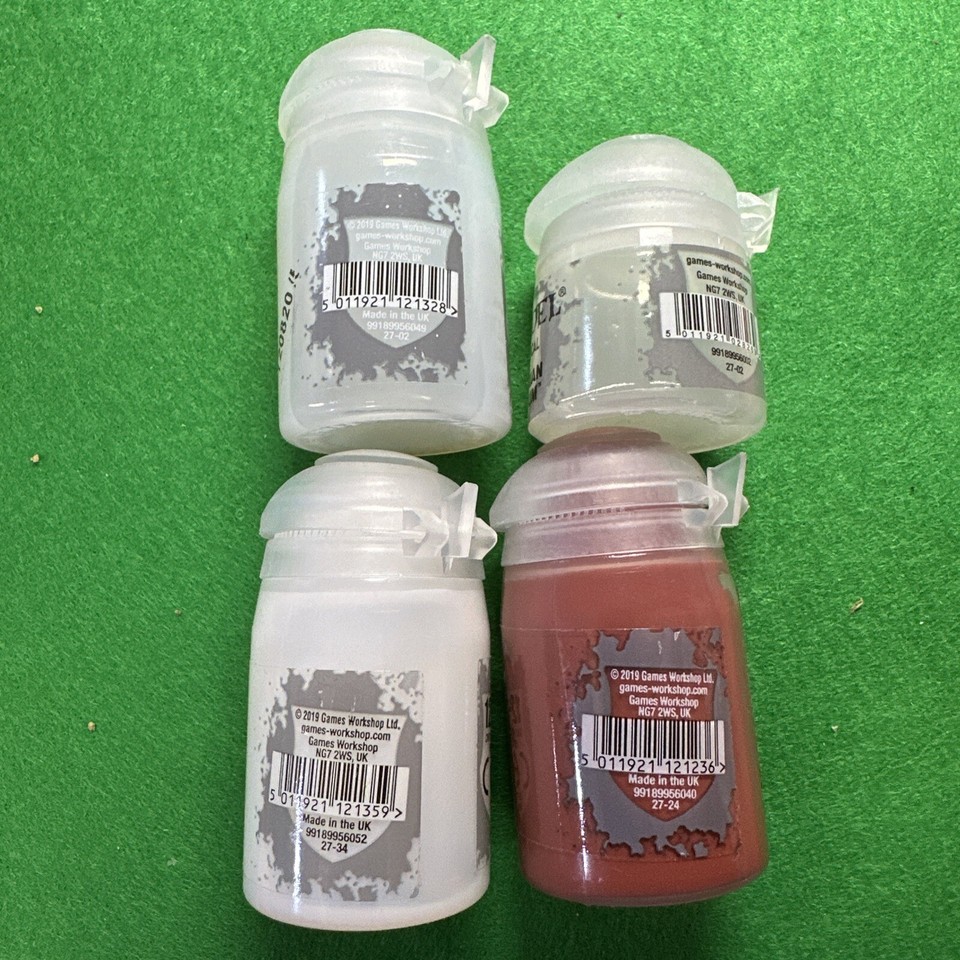 Citadel Colour Paints x4 Technical Paint Pot Lot Sealed Warhammer 40k ...