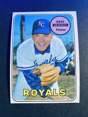 1969 Topps Baseball Dave Wickersham Kansas City Royals Card #647 | eBay