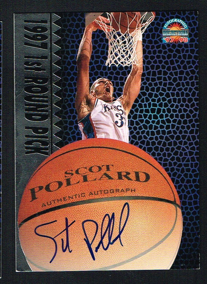 Scot Pollard 1997 Score Board Authentic signed autograph auto ...