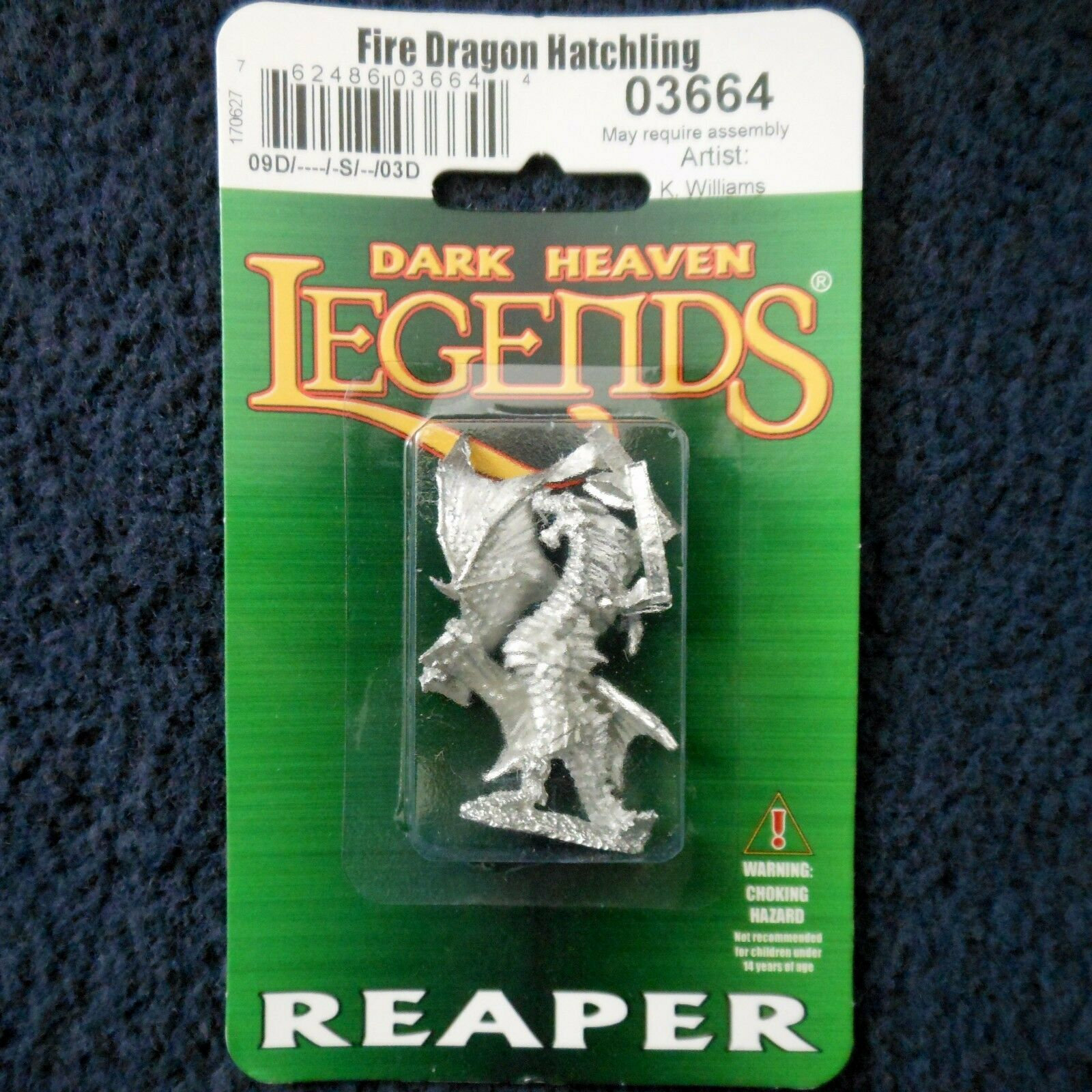 Reaper Dark Heaven Legends 03664 Fire Dragon Hatchling Monster Young ...