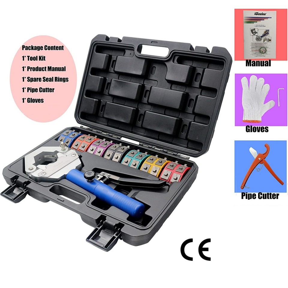 Hydraulic Hose Crimper AC Lines Crimping Tool for Barbed Beaded Air ...