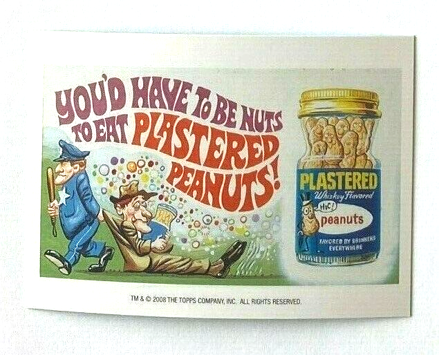 2008 TOPPS WACKY PACKAGES SLUM-MAID RAISINS CARD 3 FLASHBACK SERIES 1 ...