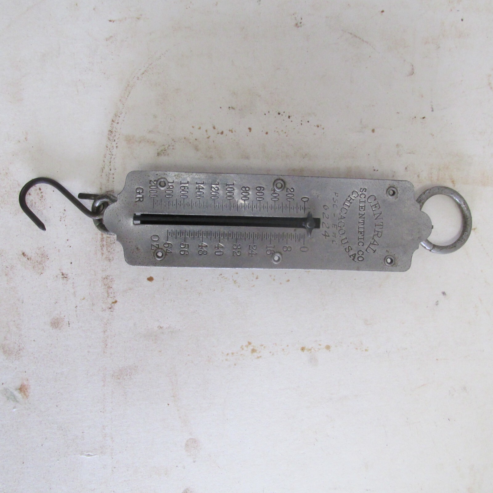 Vintage Central Scientific Co. Fish Scale Metal USA 4lbs | eBay