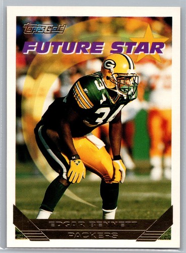 1993 Topps Gold Future Star Football #126 Edgar Bennett Green Bay ...