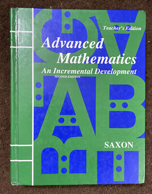 Saxon Advanced Mathematics (2nd Edition) TEACHERS Edition | eBay