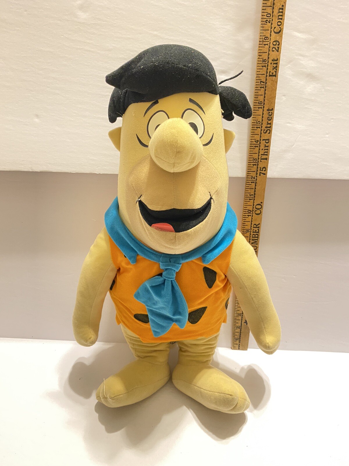 Vintage Fred Flintstone Jumbo Plush Toy Works Stuffed Doll, Pre-owned ...