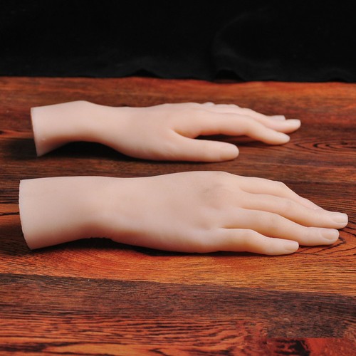 Silicone Lifelike Female Hand Finger Mannequin Display Jewelry Model ...