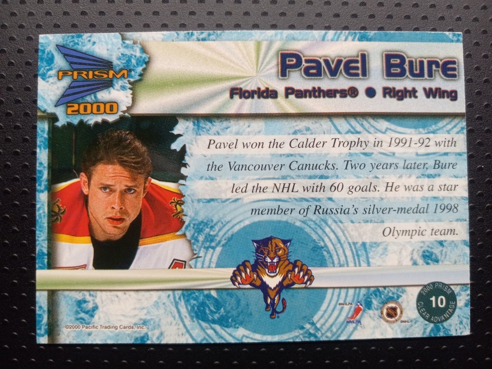 1999-00 Pacific Prism Clear Advantage #10 Pavel Bure HOF | eBay
