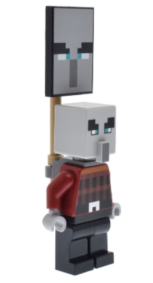 New LEGO Minecraft Illager (Pillager) Narrow Eyes Minifigure Min196 | eBay
