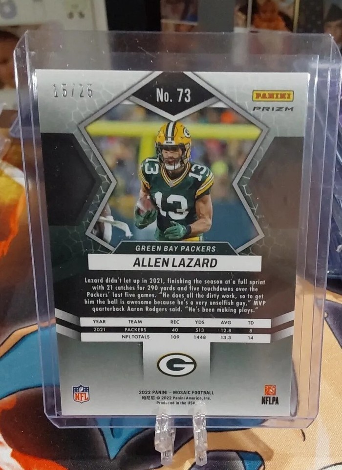 2022 Allen Lazard White Mosaic 15/25 | eBay
