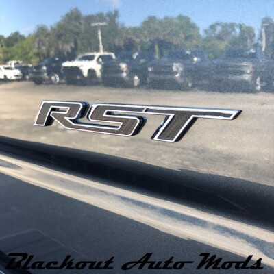Carbon Fiber RST Tailgate Emblem Letter Inserts 2019-2024 Chevy ...