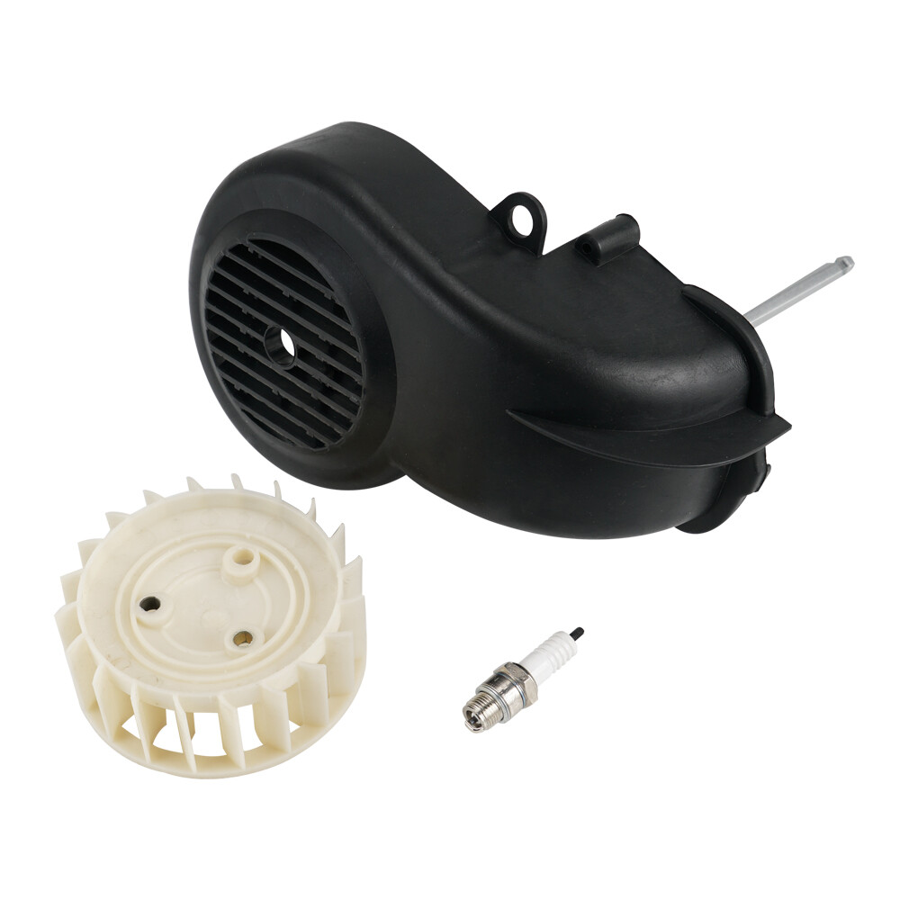 For Polaris E-Ton Dinli 90 2 Stroke ATV - Air Shroud Cooling Fan Kit ...