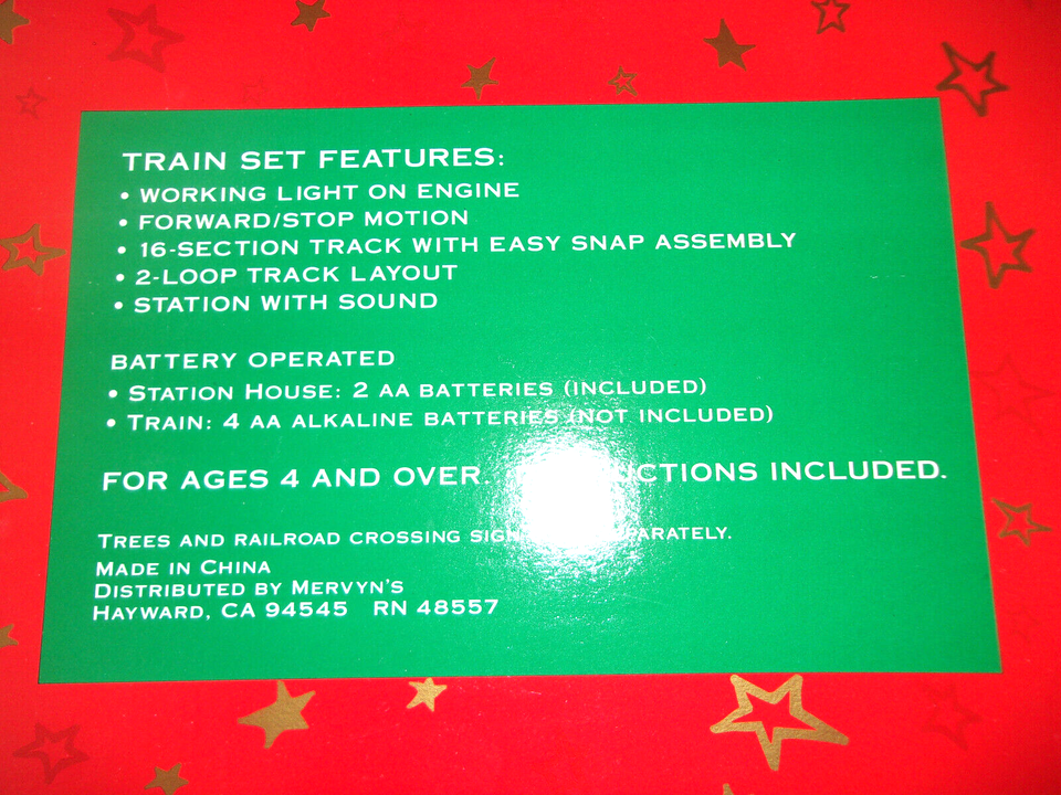 MERVYN'S 1993 VILLAGE SQUARE CHRISTMAS TRAIN SET NEW IN BOX | eBay