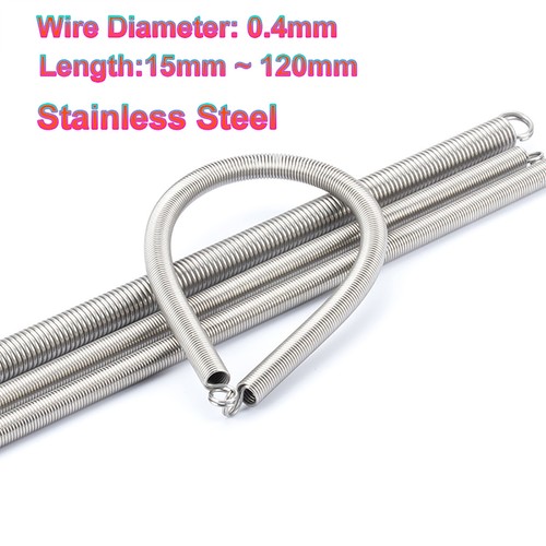 Expansion Extension Tension Spring Stainless A2 0.4mm Wire Dia ...