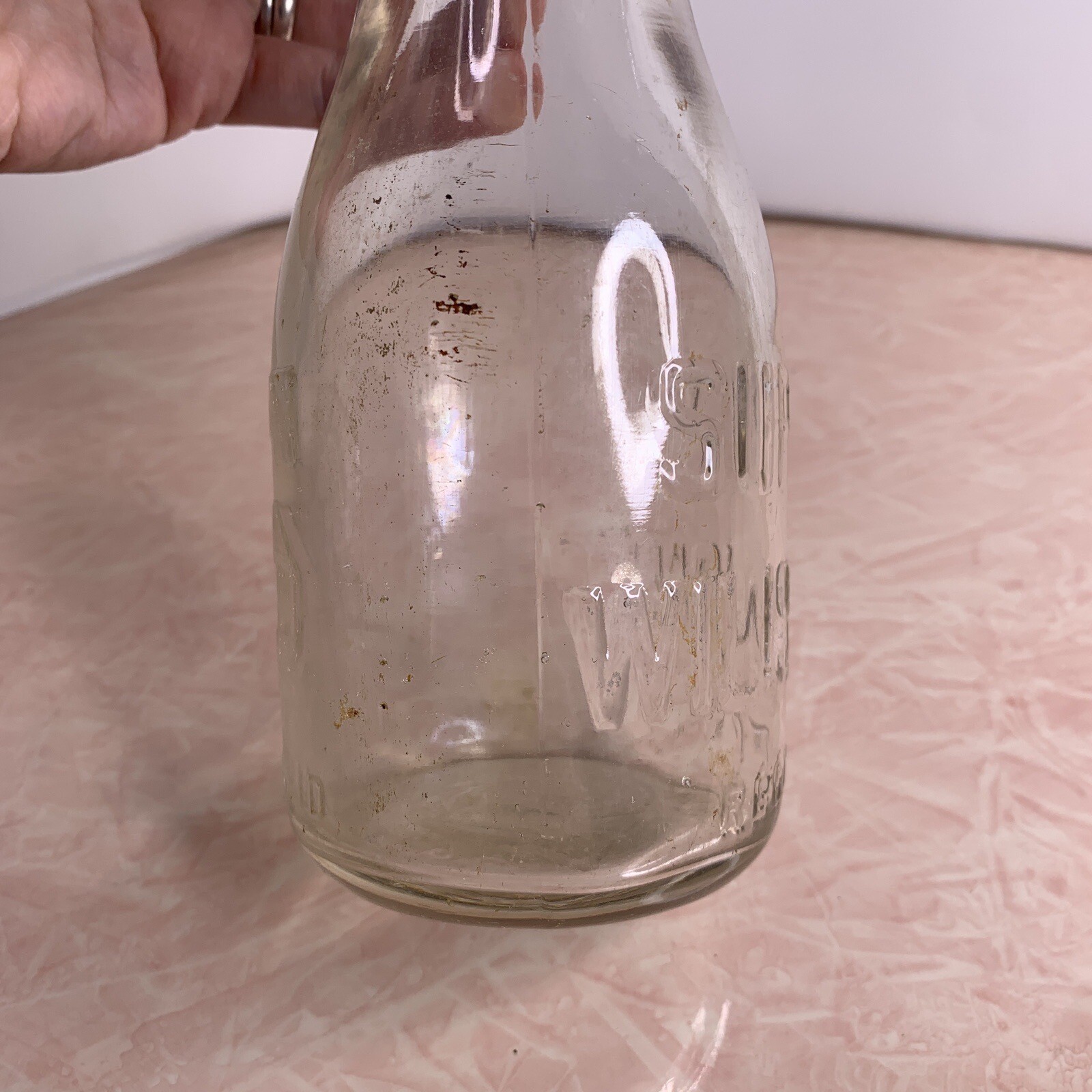 Vintage Supplee Wills-Jones Embossed 1 Pint Clear Glass Milk Bottle ...