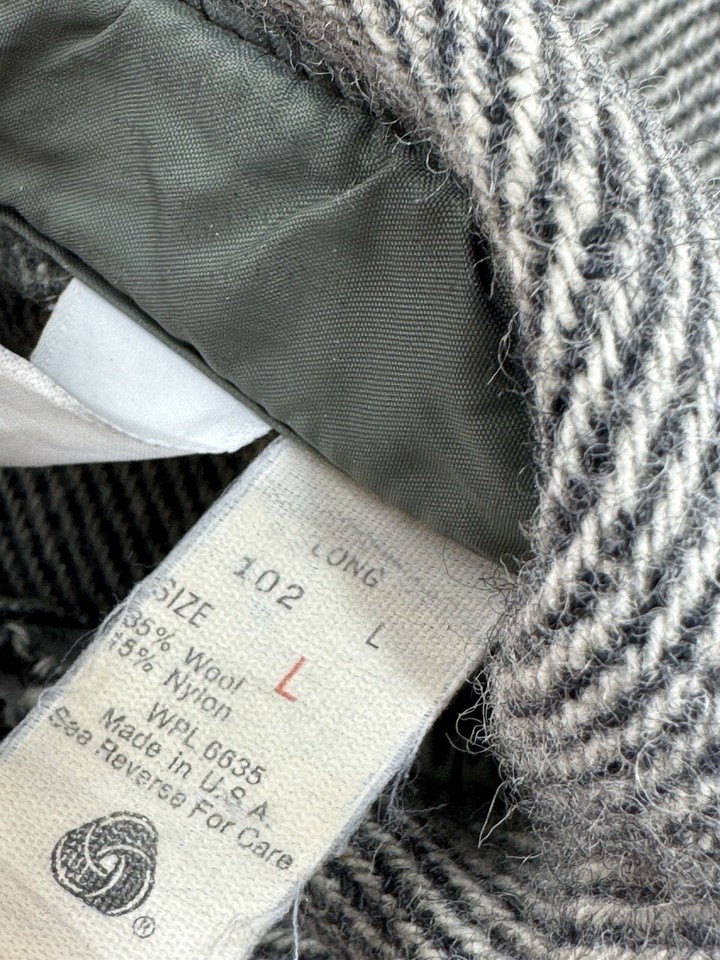 WOOLRICH USA Vintage WOOL Heavy Duty L / LONG Ranch Duster Field ...