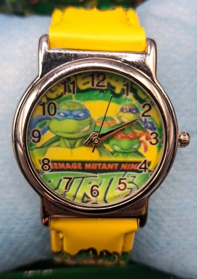 Teenage Mutant Ninja Turtles VINTAGE WRIST WATCH ~Yellow Band, Yellow ...