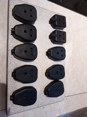 5a Rubber Round Pin plug And 5a Rubber Socket 4 Leads. British made ...