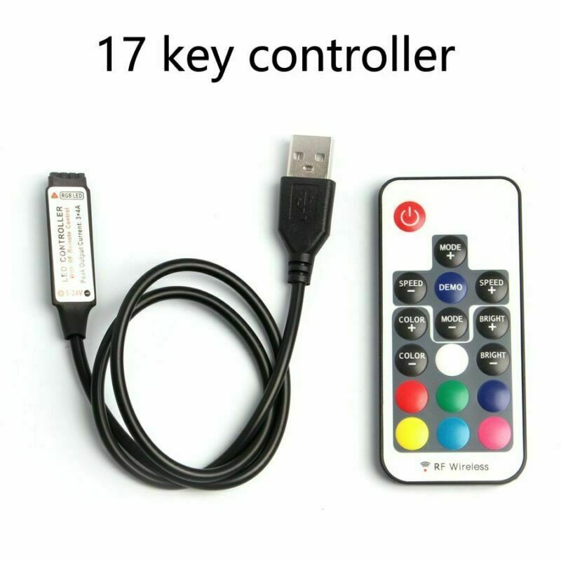 5V 12V 24V USB Led Strip RGB Remote Controller RGB Strip Controller ...