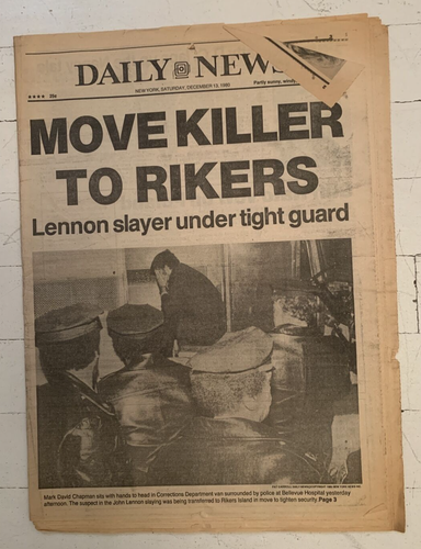 Daily News NY December 13 1980 John Lennon Assassination | eBay