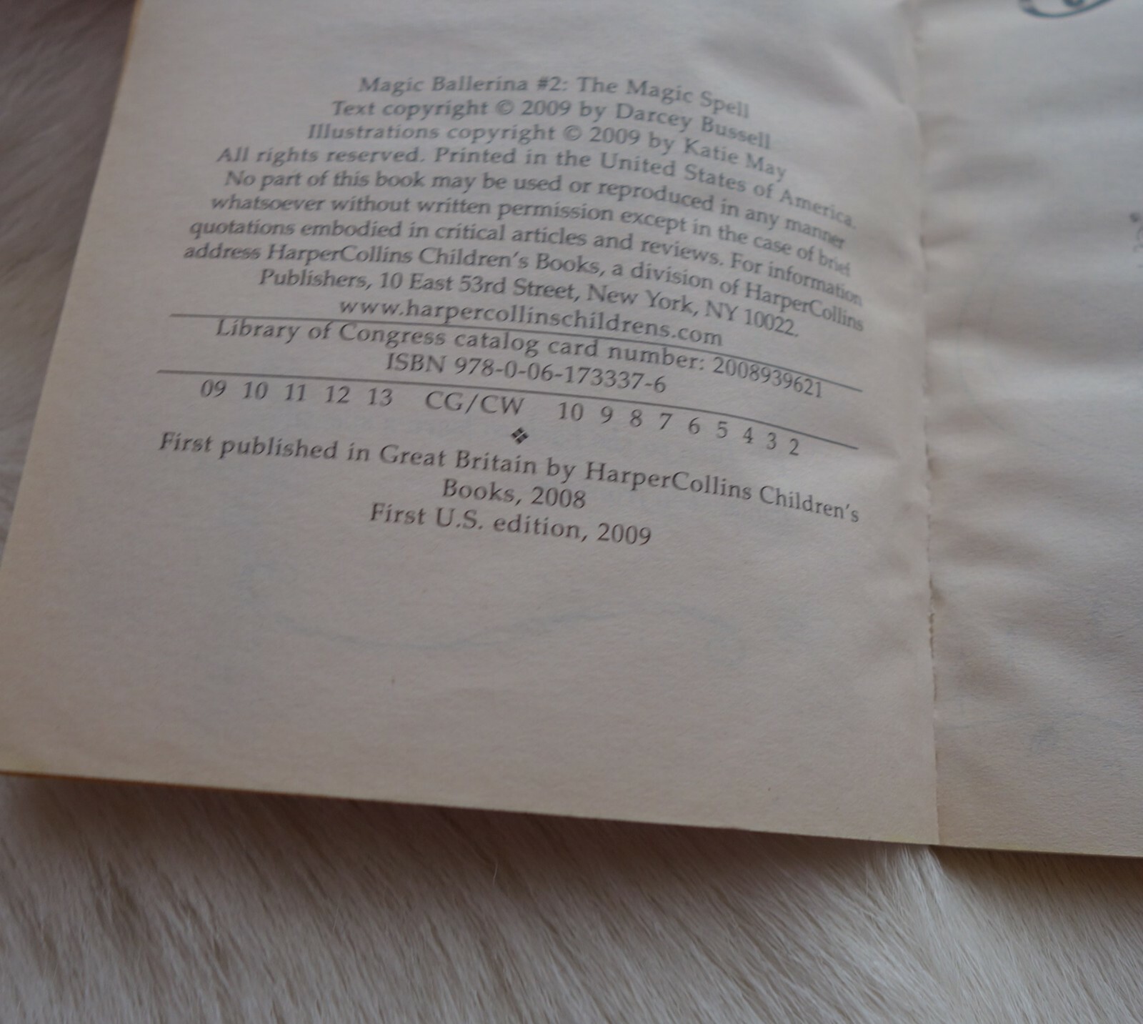 DARCEY BUSSELL The Magic Spell Magic Ballerina 2 Ballerina Book Ballet ...