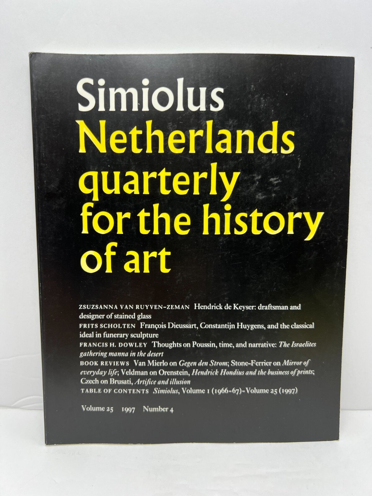 Simiolus-Netherlands quarterly for the History of Art. Volume 2 - 1997 ...