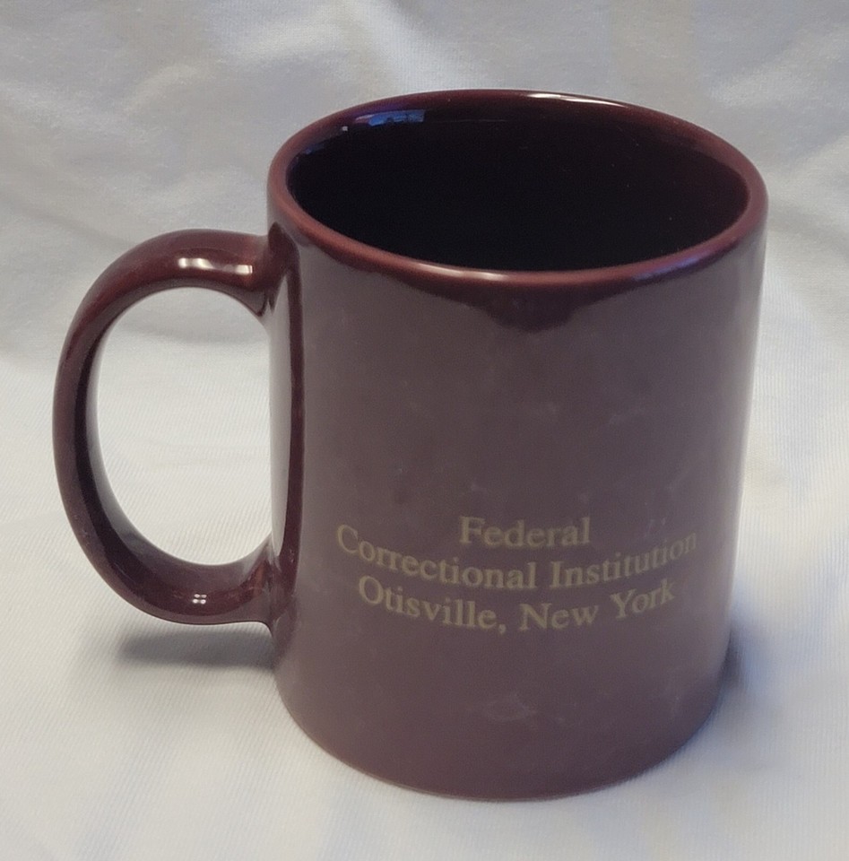 DOJ BOP FEDERAL BUREAU OF PRISONS FCI OTISVILLE NY MAROON COFFEE MUG | eBay