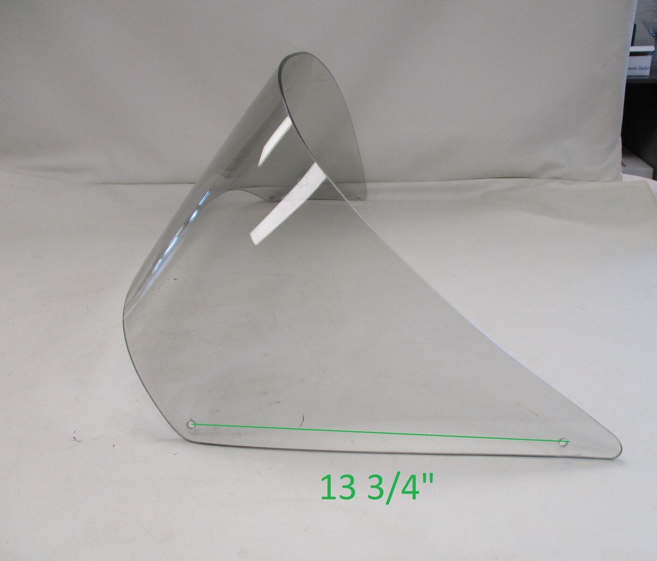 WINDSHIELD PLASTIC FORM CLEAR PLEXIGLASS PORT SIDE 32" L X 12 3/4" H ...