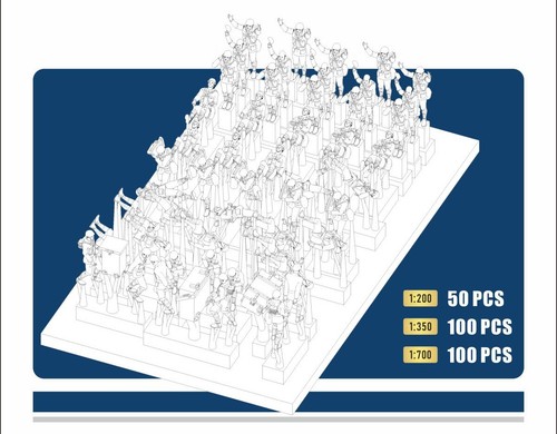Triumph 1/200 WWII IJN Gunners Precision 3D printing set(50 pcs) P20005 ...