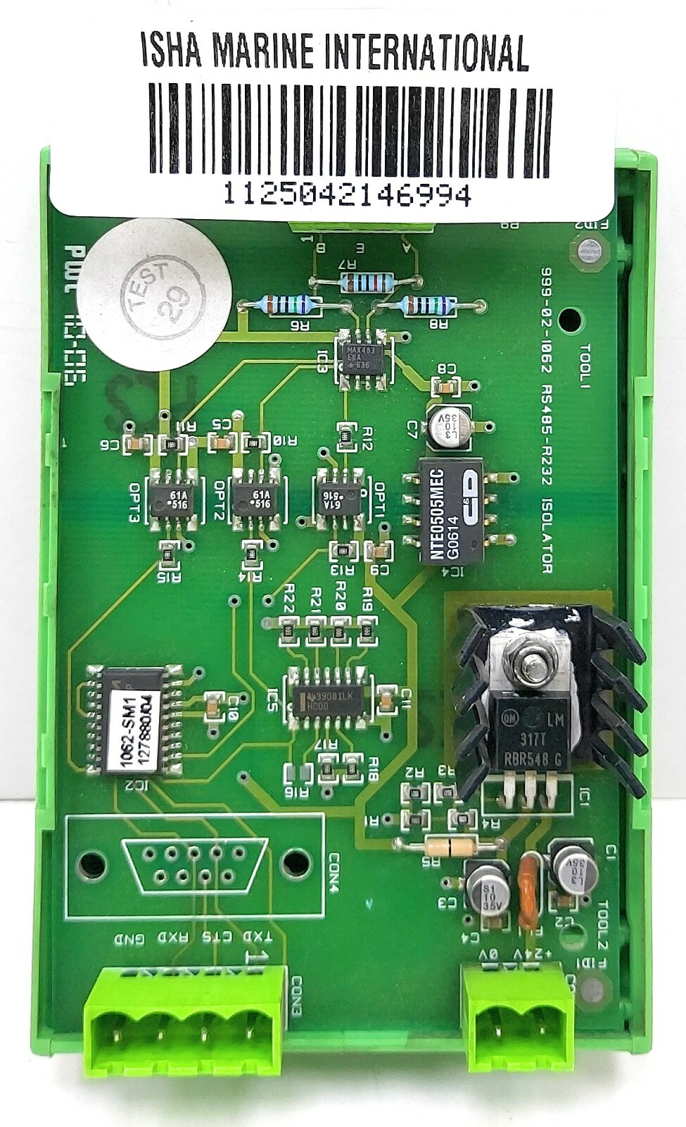 PWL RS485-R232 Isolator 999-05-1062/1 L1 PCB Card Module 1125042146994 ...