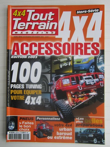 TOUT TERRAIN MAGAZINE Hors série / Guide 2002 Des Accessoires 4X4 | eBay