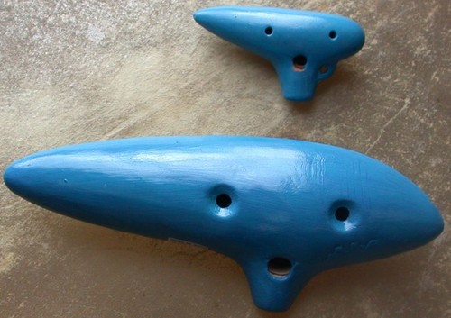 NEW SET Baritone Bass G and Soprano D Clay Ceramic Ocarina Made in Peru ...